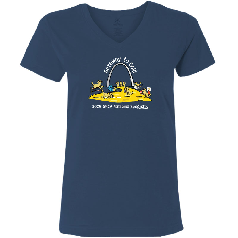 GRCA-2025-vneck-navy - Golden Retriever Club of America